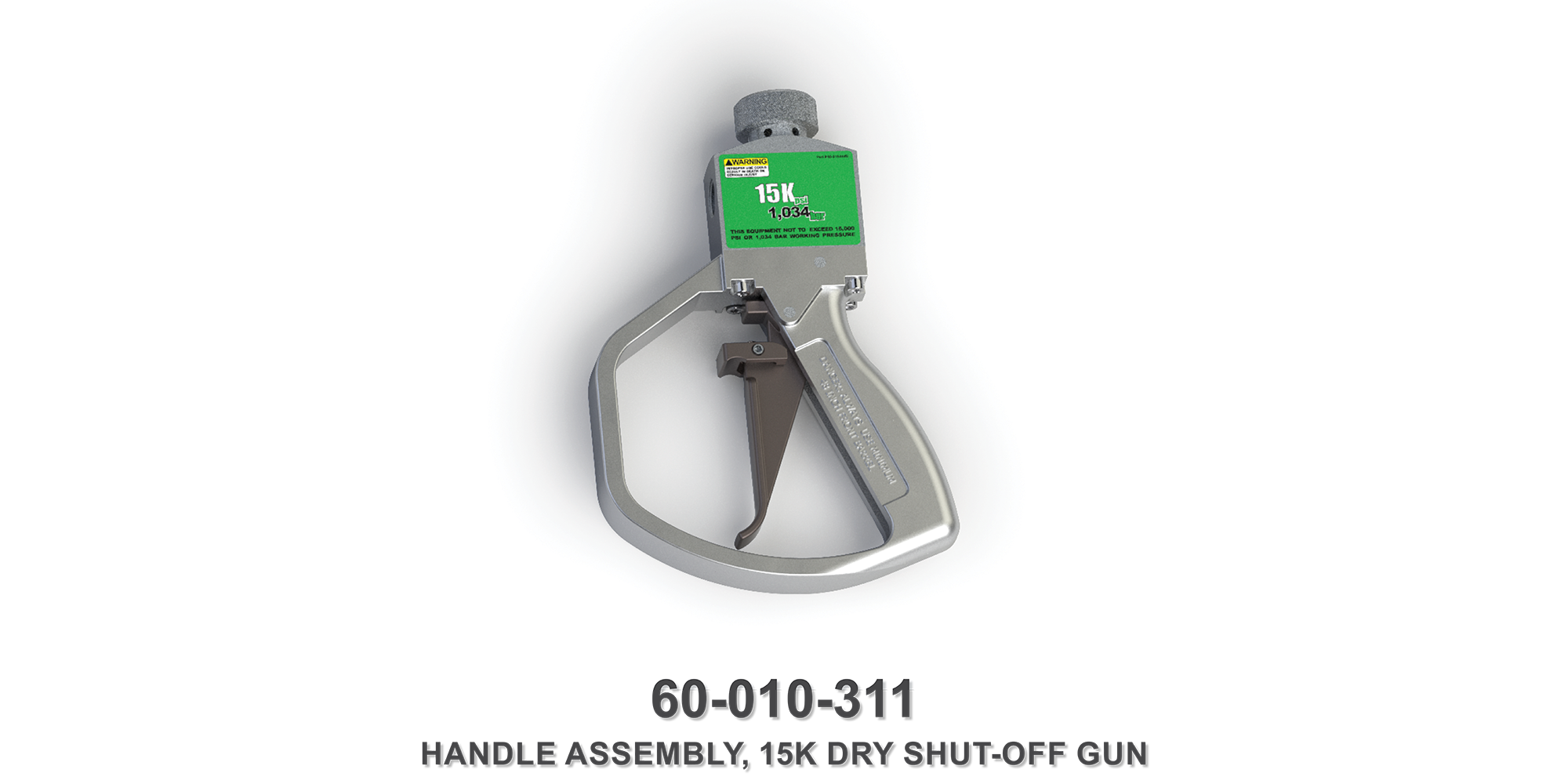 15K psi DRY SHUT-OFF GUN HANDLE ASSEMBLY – Advanced Pressure Systems